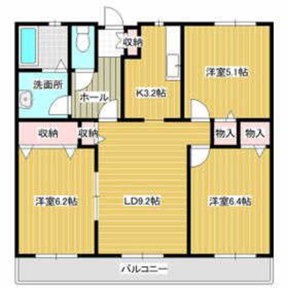 メゾンベール 茨城県牛久市ひたち野東5丁目 (8.4万円／3LDK (LDK12．4 洋6．4 洋6．2 洋5．1)／65.7㎡)｜賃貸物件(賃貸マンション・アパート・一戸建て)の住宅情報・お ...