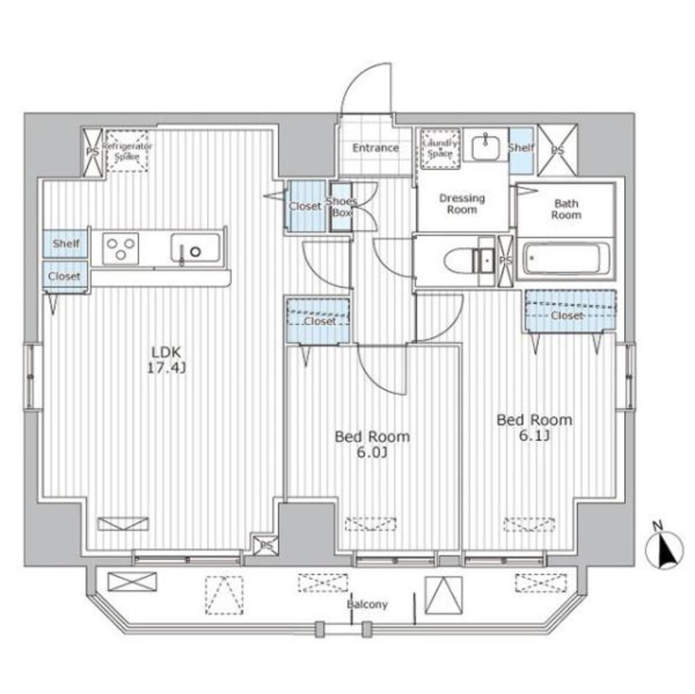 山手線 渋谷駅 地上10階建て 築1年未満 東京都渋谷区桜丘町 (46万円／2LDK (LDK17．4/洋6．1/洋6)／68.16㎡)｜賃貸物件(賃貸マンション・アパート・一戸建て)の住宅 ...
