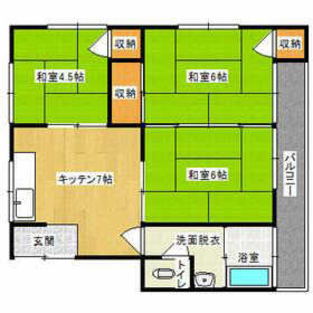 池田ビル 大分県佐伯市中の島1丁目 (3.9万円／3DK (和 6・6・4.5 DK 7)／55.05㎡)｜賃貸物件(賃貸マンション・アパート・一戸建て)の住宅情報・お部屋探しならYahoo!不動産