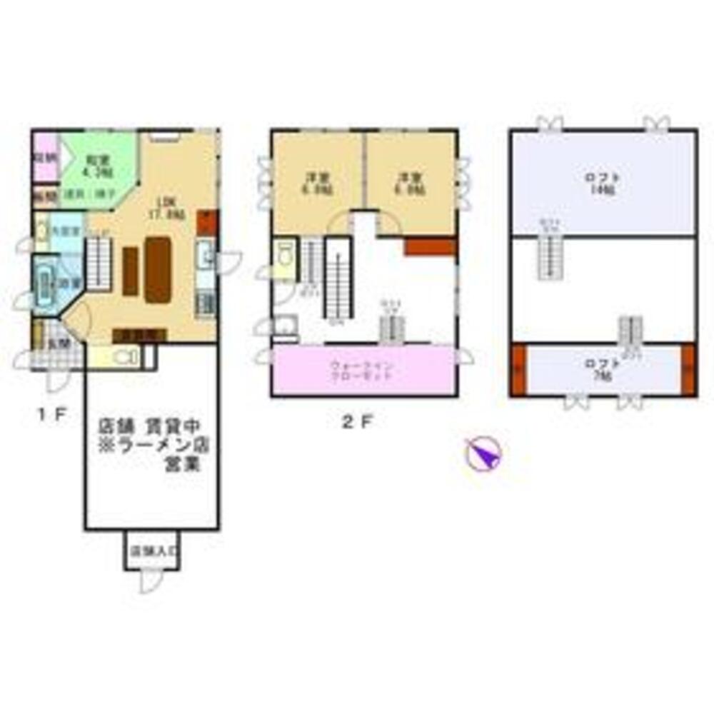 菅野(三関)貸家 岩手県一関市三関字日照 (6.7万円／3LDK (和 4.3 洋 6.8・6.8 LDK 17.8)／142.98㎡)｜賃貸物件(賃貸マンション・アパート・一戸建て)の住宅 ...