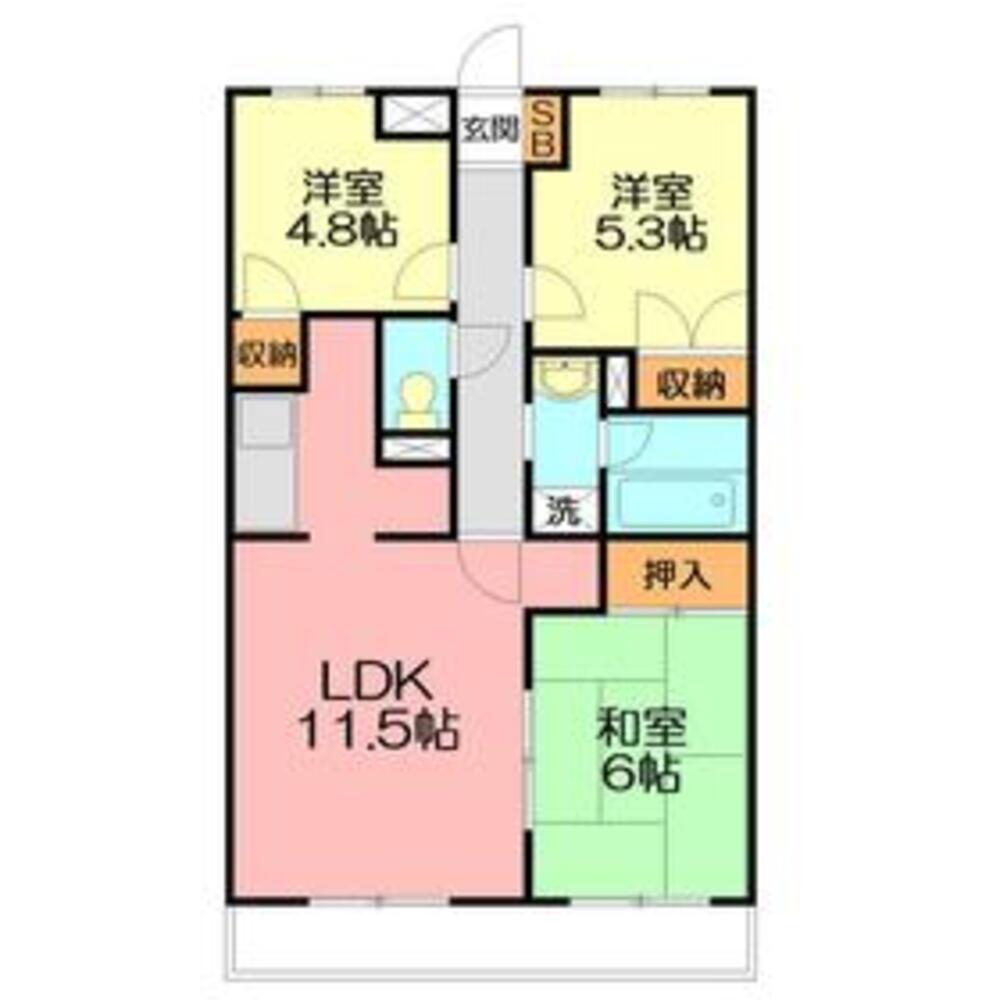 マイメゾン湘南二番館 神奈川県平塚市南原1丁目 (7.7万円／3LDK／60.42㎡)｜賃貸物件(賃貸マンション・アパート・一戸建て)の住宅情報・お部屋探しならYahoo!不動産