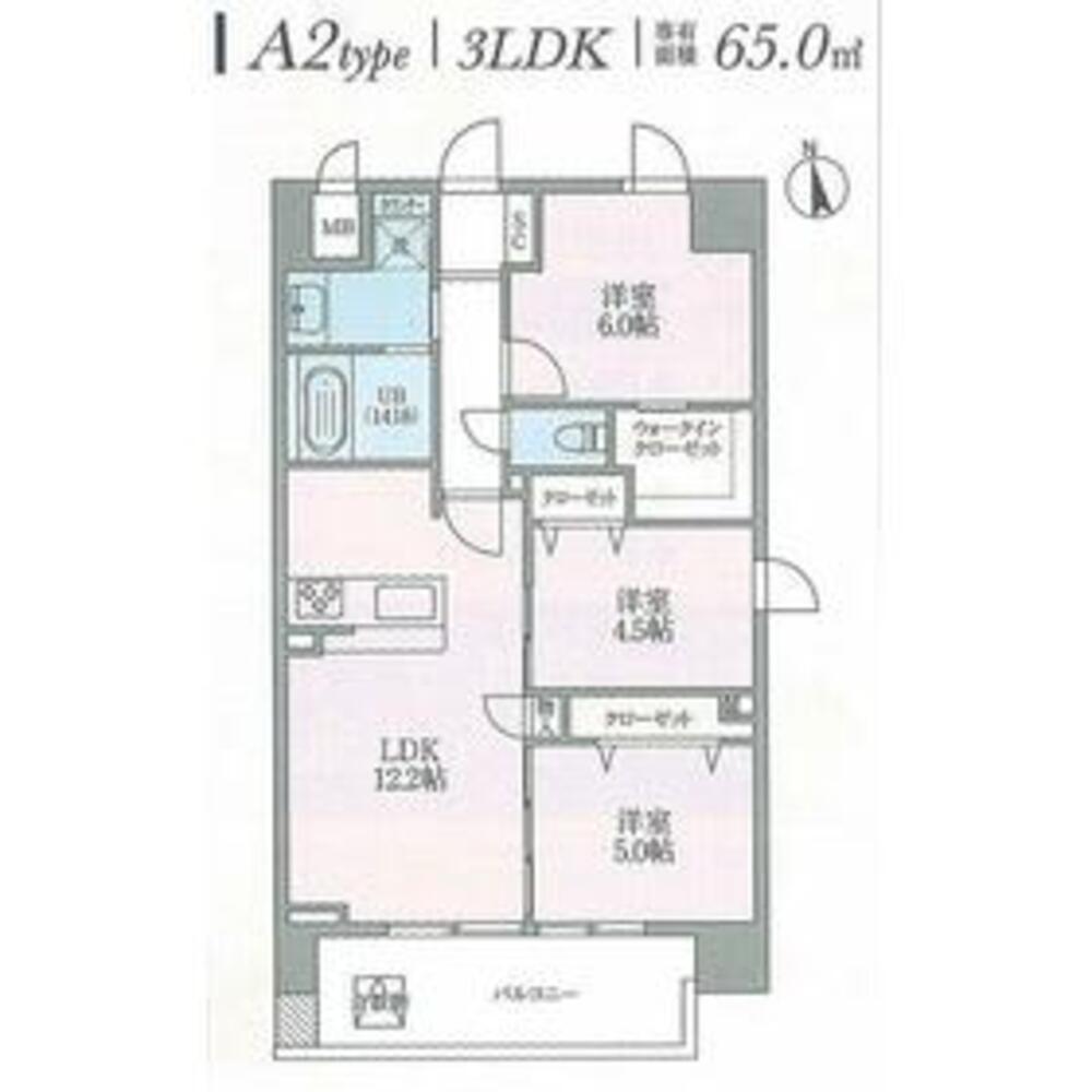 SANITAS WARABI 埼玉県蕨市中央3丁目 (14.7万円／3LDK (LDK12．2)／65㎡)｜賃貸物件(賃貸マンション・アパート・一戸建て)の住宅情報・お部屋探しならYahoo!不動産