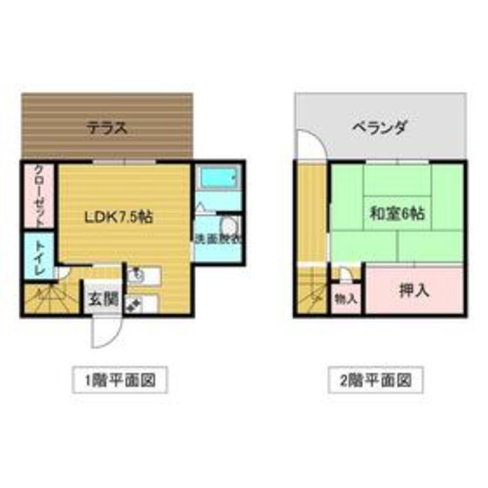中央本線（JR東日本） 甲府駅 地上2階建て 築55年 山梨県甲府市宝1丁目 (4.5万円／1LDK (和 6 LDK 7.5)／37.26㎡)｜賃貸物件(賃貸マンション・アパート・一戸建て ...