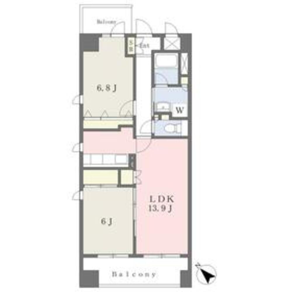 プラウディア新横浜 神奈川県横浜市港北区新横浜1丁目 (12.8万円／2LDK／63㎡)｜賃貸物件(賃貸マンション・アパート・一戸建て)の住宅情報・お部屋探しならYahoo!不動産