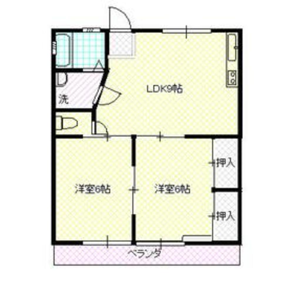 東海道本線（JR東海） 静岡駅 地上3階建て 築40年 静岡県静岡市駿河区中田本町 (6.3万円／2LDK (洋 6・6 LDK 9)／47.25㎡)｜賃貸物件(賃貸マンション・アパート・一戸 ...