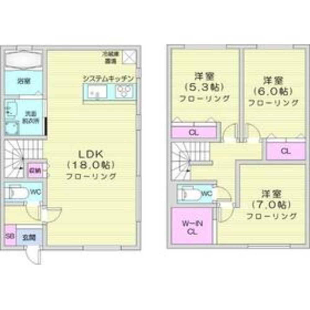 Cher Nishioka4 北海道札幌市豊平区西岡三条1丁目 (13万円／3LDK (LDK18・洋室7・洋室6・洋室5．3)／89.43㎡)｜賃貸物件(賃貸マンション・アパート・一戸建て ...