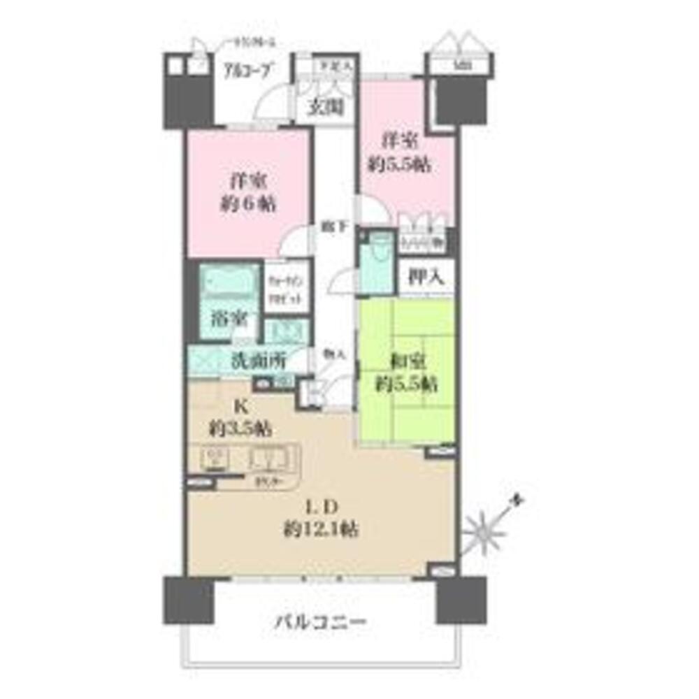 マインループ 埼玉県八潮市大瀬1丁目 (16万円／3LDK／75.04㎡)｜賃貸物件(賃貸マンション・アパート・一戸建て)の住宅情報・お部屋探しならYahoo!不動産