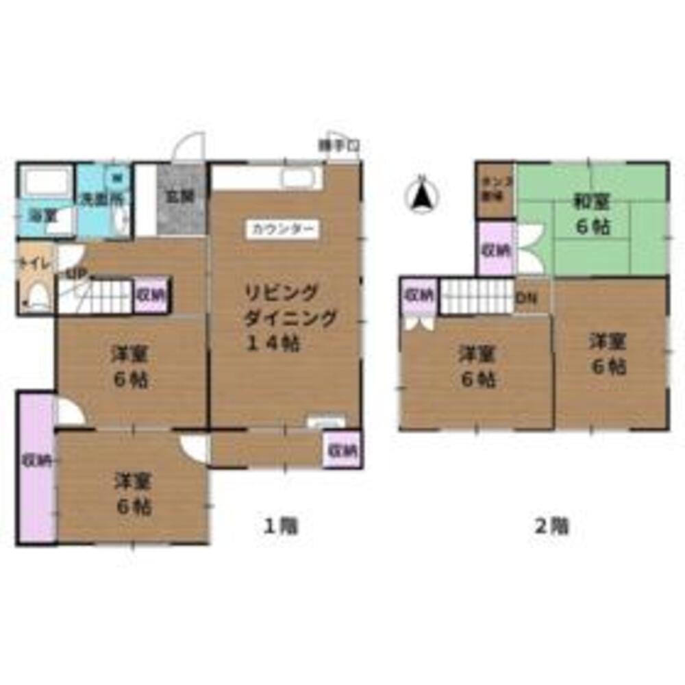 可児市鳩吹台7丁目(90044) 岐阜県可児市鳩吹台7丁目 (5.5万円／5LDK (和 6・6・6 洋 6・6 LDK 14)／83.12㎡)｜賃貸物件(賃貸マンション・アパート・一戸建て ...