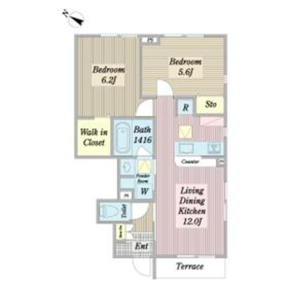 セレーノ リーゼ 東京都中野区上鷺宮1丁目 (15万円／2LDK (LDK12 洋室5．6 洋室6．2)／54.97㎡)｜賃貸物件(賃貸マンション・アパート・一戸建て)の住宅情報・お部屋探し ...