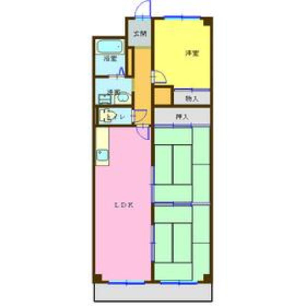 レトゥールビヨン山の田III 山口県下関市山の田本町 (5.8万円／3LDK (和 6・6 洋 5.5 LDK 12)／72㎡)｜賃貸物件(賃貸マンション・アパート・一戸建て)の住宅情報・お ...