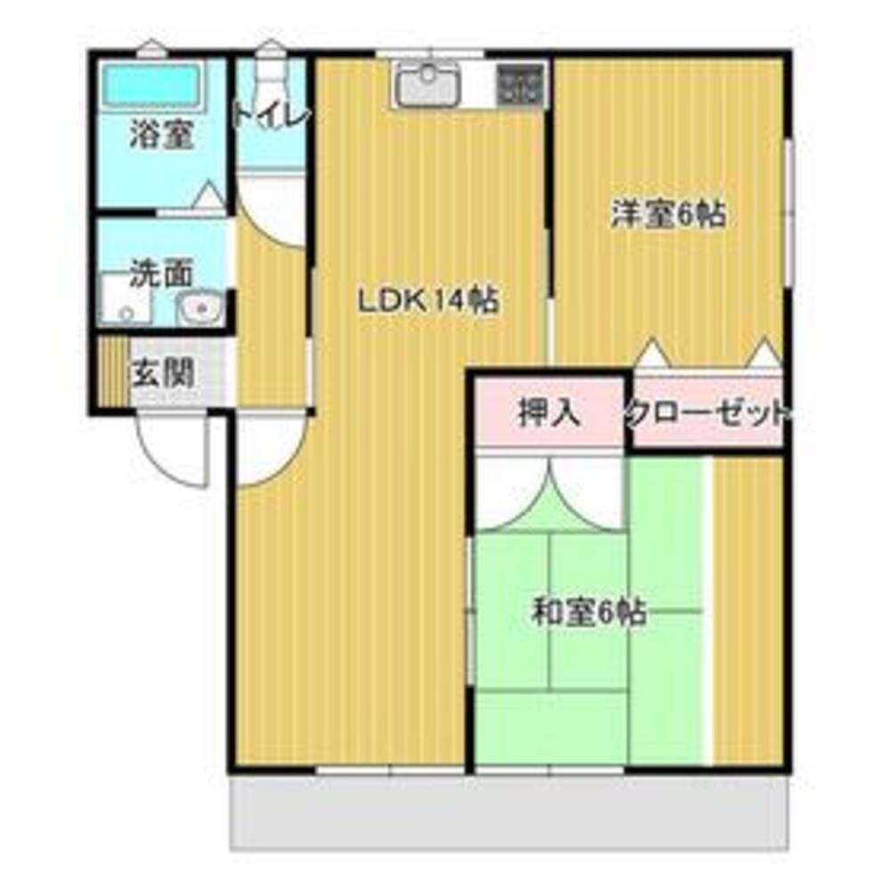 ドミール A棟 長崎県佐世保市広田3丁目 (6万円／2LDK (和 6 洋 6 LDK 14)／54.81㎡)｜賃貸物件(賃貸マンション・アパート・一戸建て)の住宅情報・お部屋探しなら ...