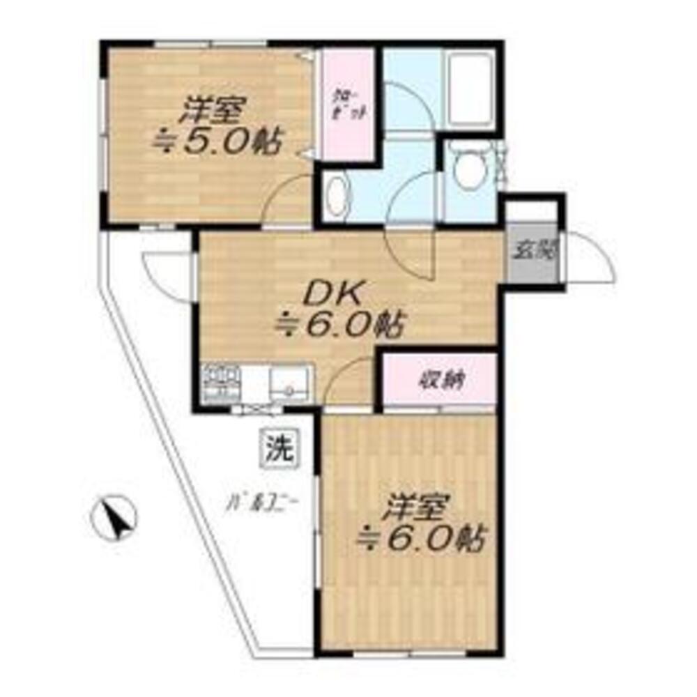 ハイツウッド 東京都品川区大井3丁目 (12.5万円／2DK／38.88㎡)｜賃貸物件(賃貸マンション・アパート・一戸建て)の住宅情報・お部屋探しならYahoo!不動産