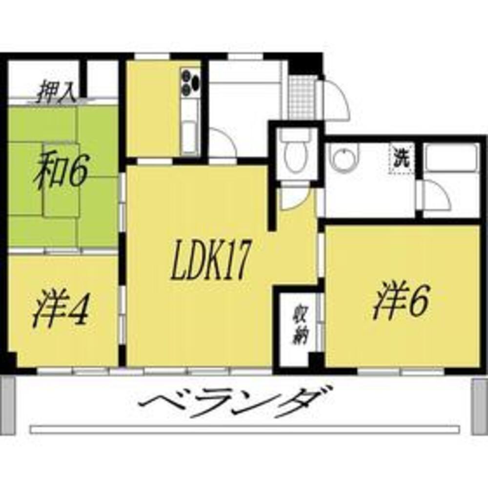 ガーデンフラット 高知県高知市高須3丁目 (7.5万円／3LDK (和 6 洋 6・4 LDK 17)／63㎡)｜賃貸物件(賃貸マンション・アパート・一戸建て)の住宅情報・お部屋探しなら ...