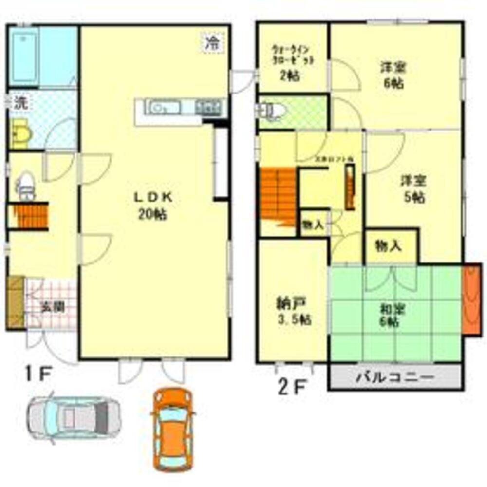 山陽本線（JR西日本） 朝霧駅 地上2階建て 築24年 兵庫県明石市松が丘3丁目 (12.8万円／3SLDK (和 6 洋 6・5 LDK 20 S 3.5)／97.29㎡)｜賃貸物件(賃貸 ...