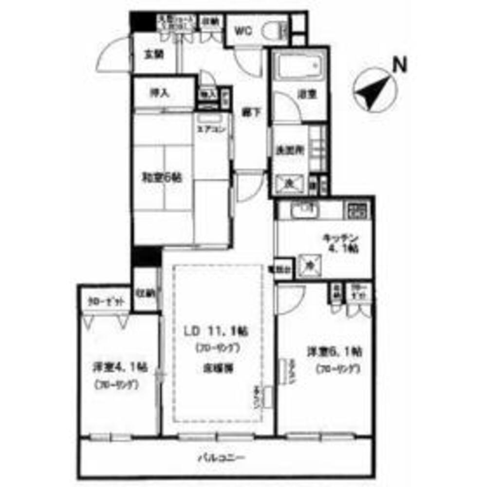 キャメリアタワー川口 埼玉県川口市本町4丁目 (19.8万円／3LDK (洋6．1、洋4．1、LDK11．1)／71.87㎡)｜賃貸物件(賃貸マンション・アパート・一戸建て)の住宅情報・お ...