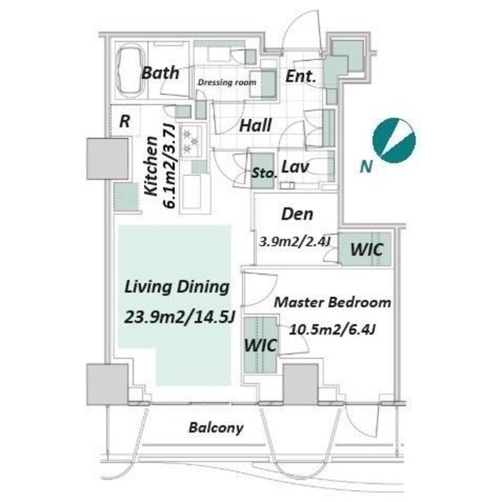 パークコート神宮北参道ザタワー 東京都渋谷区千駄ヶ谷4丁目 (47万円／1SLDK (LDK18．2/洋6．4/S2．4)／55.81㎡)｜賃貸物件(賃貸マンション・アパート・一戸建て)の住宅 ...