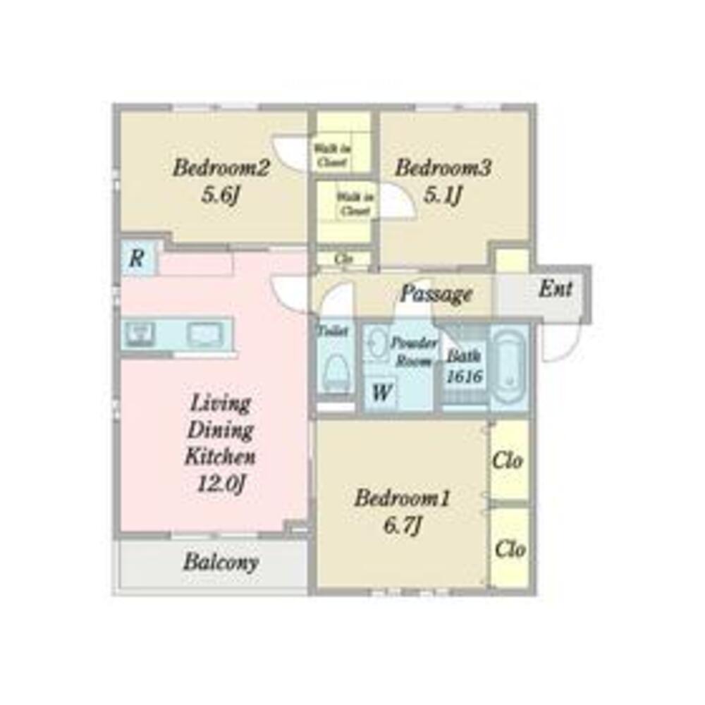 プラム入沢 愛知県豊田市広川町9丁目 (9.8万円／3LDK (LDK12 洋室5．6 洋室6．7 洋室5．1)／67.59㎡)｜賃貸物件(賃貸マンション・アパート・一戸建て)の住宅情報・お ...