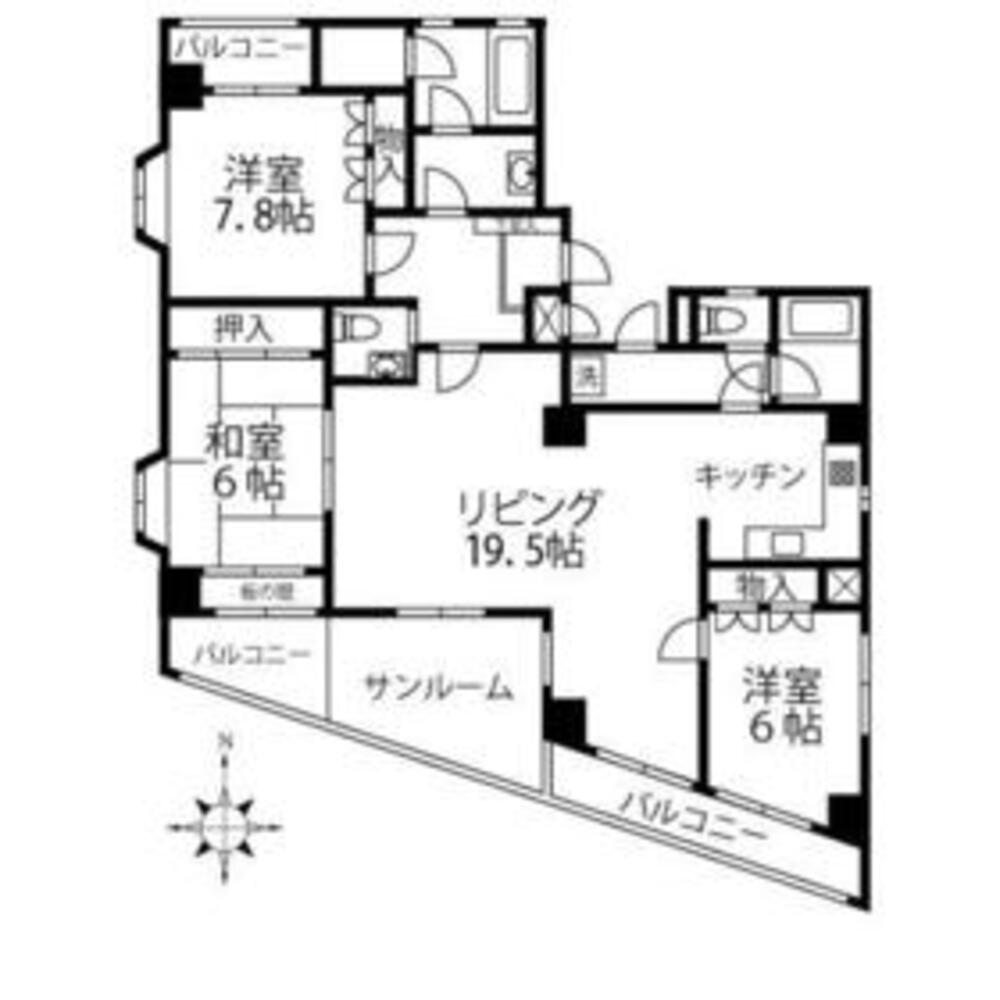 クイーンポート 神奈川県川崎市川崎区大島1丁目 (22万円／3LDK (和 6 洋 6・7.8 LDK 19.5)／108.42㎡)｜賃貸物件(賃貸マンション・アパート・一戸建て)の住宅情報 ...