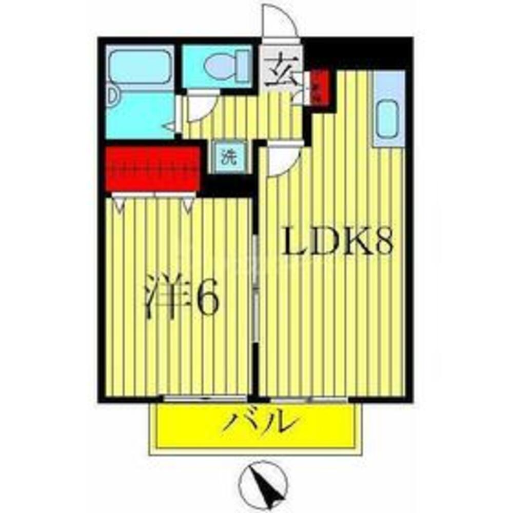グリーンサイドヴィラII 千葉県柏市中新宿3丁目 (4.3万円／1LDK (洋室6．0帖 LDK8．0帖)／34.78㎡)｜賃貸物件(賃貸マンション・アパート・一戸建て)の住宅情報・お部屋探し ...