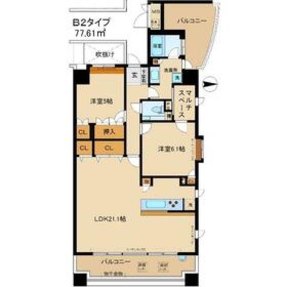 レジデンス高崎 群馬県高崎市八島町 (18万円／2LDK (LDK21．1・洋室6．1・洋室5)／77.61㎡)｜賃貸物件(賃貸マンション・アパート・一戸建て)の住宅情報・お部屋探しなら ...