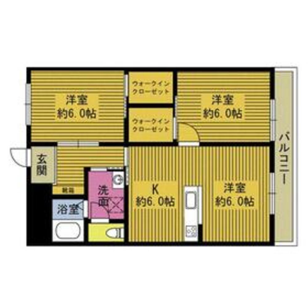 エグゼファーム 大分県大分市中津留2丁目 (5.5万円／2LDK (6/6/12K)／57.96㎡)｜賃貸物件(賃貸マンション・アパート・一戸建て)の住宅情報・お部屋探しならYahoo!不動産