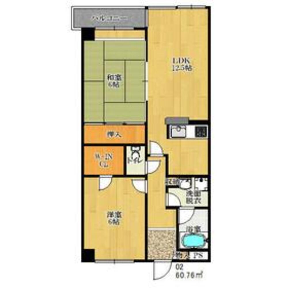 ナカタビル4番館 大阪府四條畷市岡山1丁目 (6.4万円／2LDK／60.76㎡)｜賃貸物件(賃貸マンション・アパート・一戸建て)の住宅情報・お部屋探しならYahoo!不動産