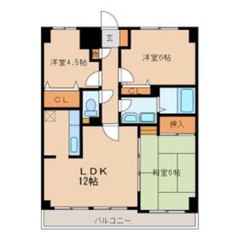 麻里布ガーデンプレイス 山口県岩国市麻里布町5丁目 (7.9万円／3LDK (LDK12 洋室4．5 洋室6 和室6)／65.97㎡)｜賃貸物件(賃貸マンション・アパート・一戸建て)の住宅情報 ...