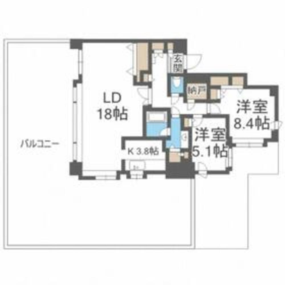 円山4条シティハウス 北海道札幌市中央区南四条西26丁目 (15万円／2LDK (LDK21．8・洋室5．1・洋室8．4)／85.19㎡)｜賃貸物件(賃貸マンション・アパート・一戸建て)の住宅 ...