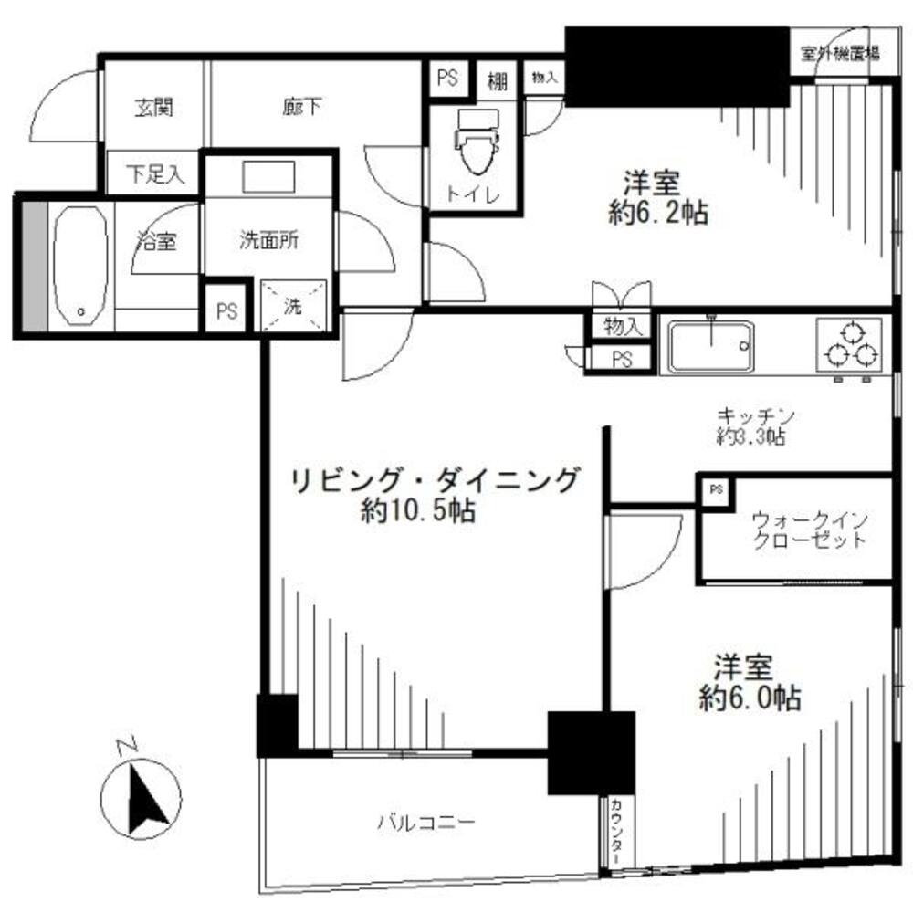 カルムインフォアームズ東京コア 東京都中央区湊3丁目 (25万円／2LDK／59.25㎡)｜賃貸物件(賃貸マンション・アパート・一戸建て)の住宅情報・お部屋探しならYahoo!不動産