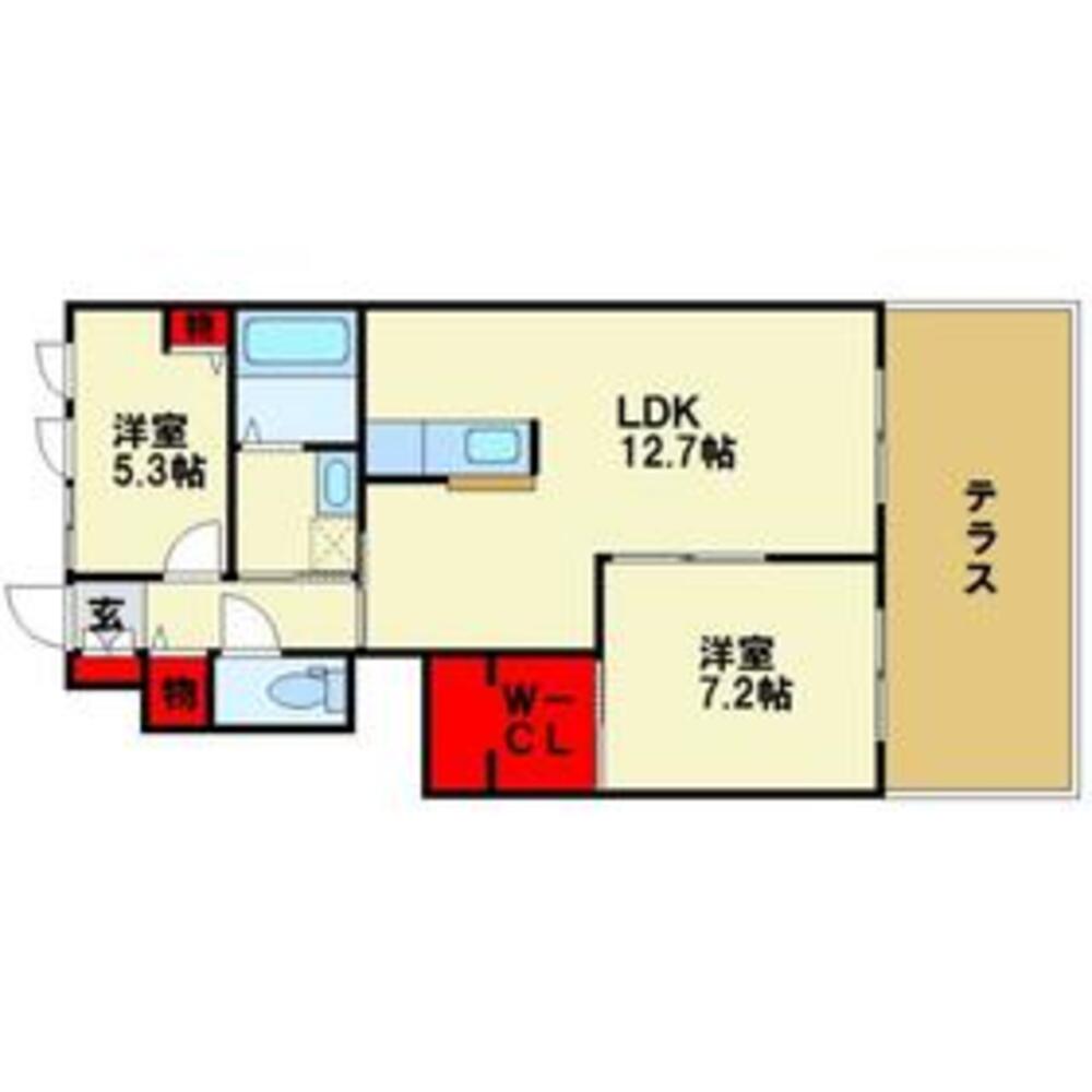 ピースリーTS 福岡県春日市桜ヶ丘1丁目 (8.3万円／2LDK (洋室5．5畳/洋室5．4畳/LDK14．5畳)／59.45㎡)｜賃貸物件(賃貸マンション・アパート・一戸建て)の住宅情報・お ...