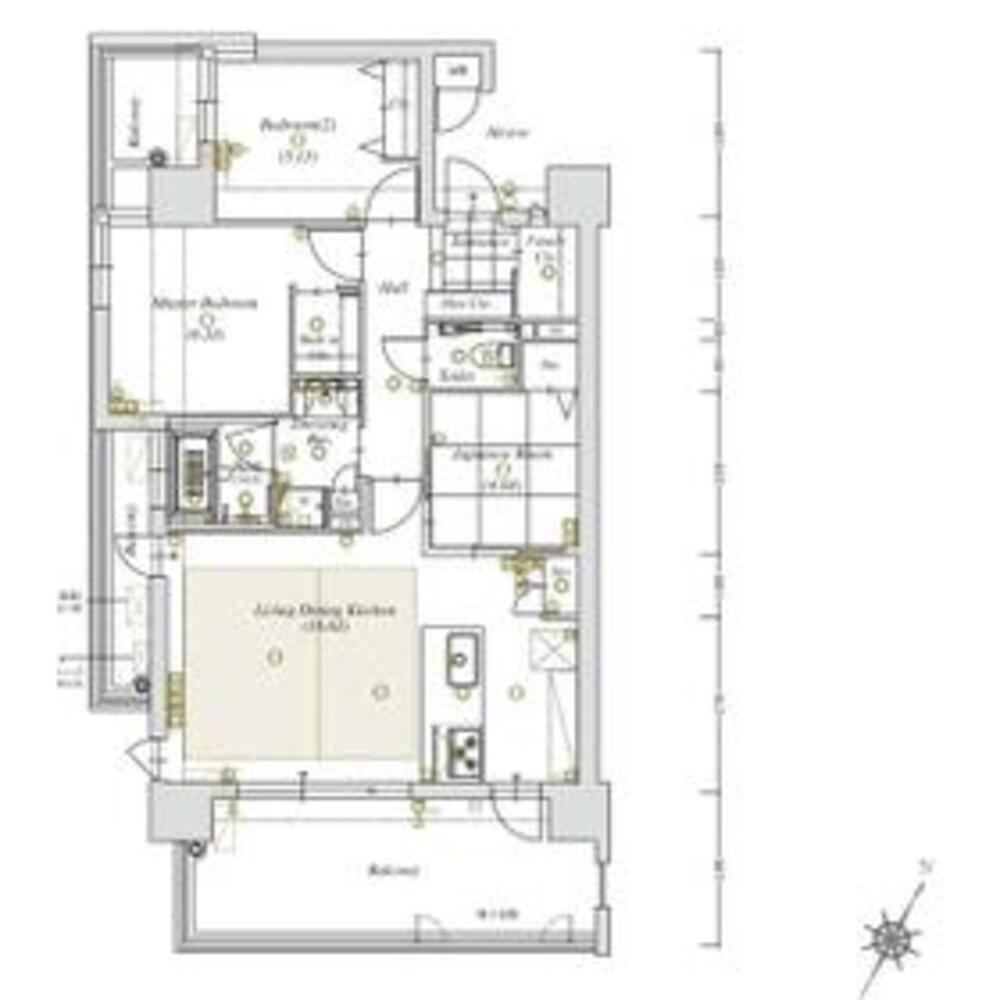 以和貴マンション須賀町 福岡県北九州市小倉北区須賀町 (12.2万円／3LDK (和 4 洋 6.3・5.1 LDK 16.6)／73.11㎡)｜賃貸物件(賃貸マンション・アパート・一戸建て ...
