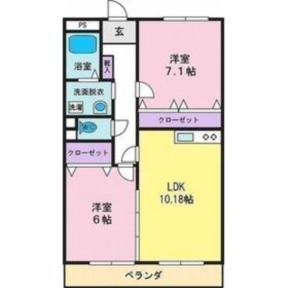 プレジール 山梨県甲斐市大下条 (6.8万円／2LDK／55.97㎡)｜賃貸物件(賃貸マンション・アパート・一戸建て)の住宅情報・お部屋探しならYahoo!不動産