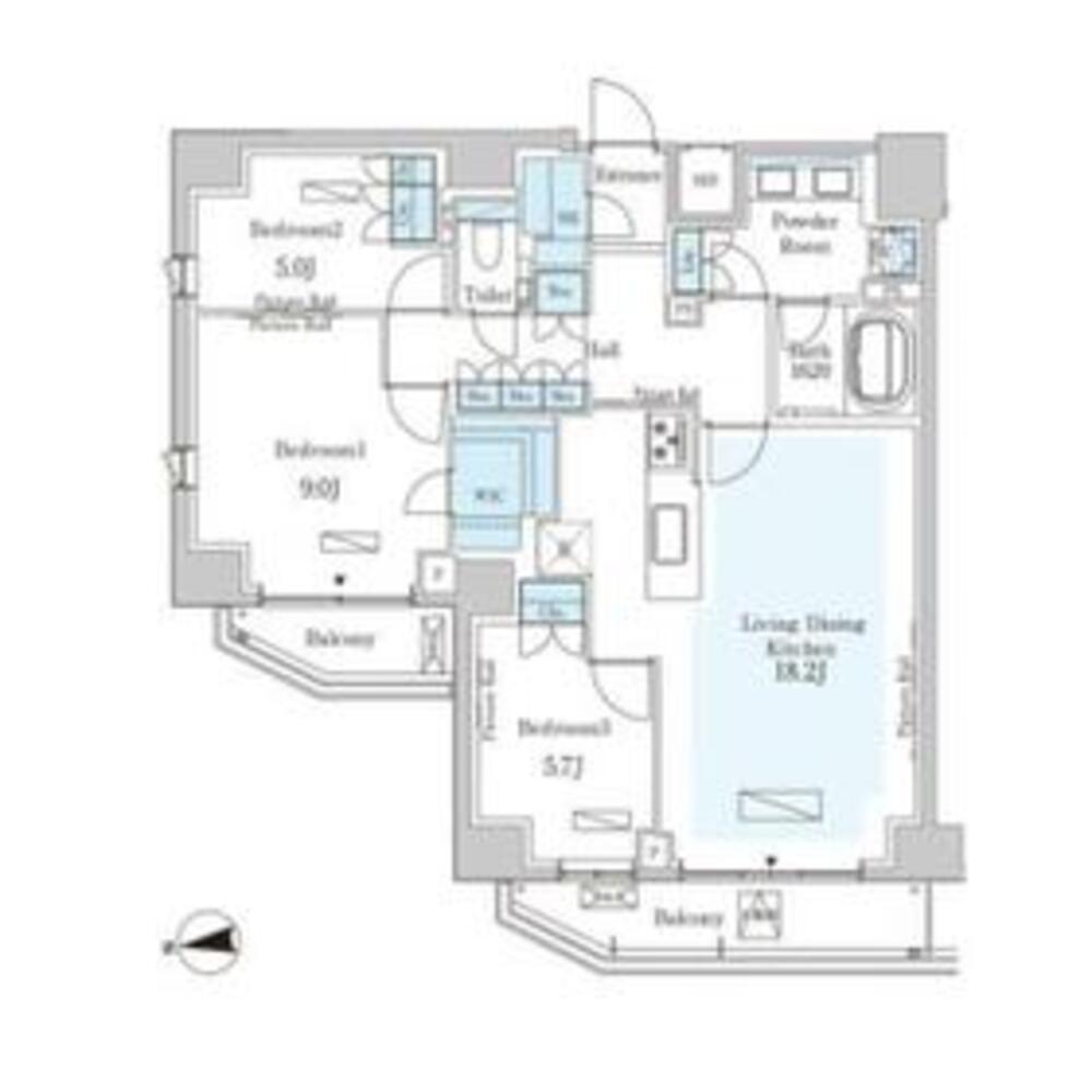 パークアクシス三番町 東京都千代田区三番町 (64.4万円／3LDK (LDK18．2洋室9洋室5洋室5．7)／93.23㎡)｜賃貸物件(賃貸マンション・アパート・一戸建て)の住宅情報・お ...