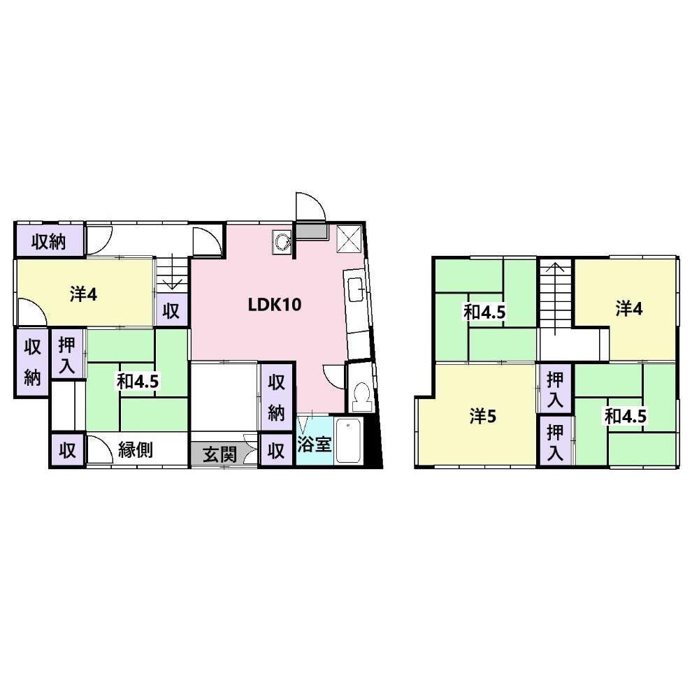 高知市寿町貸家 高知県高知市寿町 (6.8万円／6LDK (和室4.5 和室4.5 和室4.5 洋室4 洋室4 洋室5 LDK10)／110㎡)｜賃貸物件(賃貸マンション・アパート・一戸建て ...
